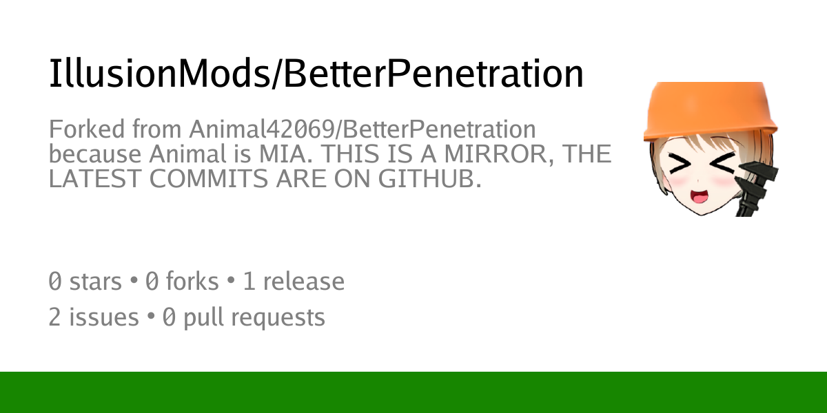 IllusionMods/BetterPenetration: Forked from Animal42069/BetterPenetration because Animal is MIA ...