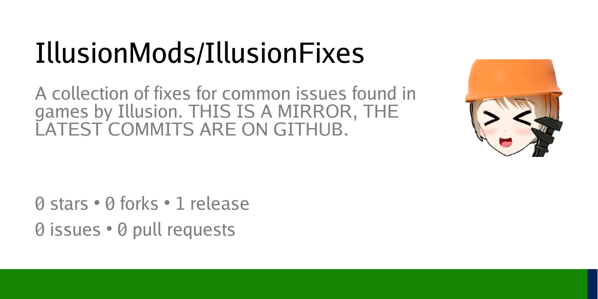 IllusionMods/IllusionFixes: A collection of fixes for common issues ...