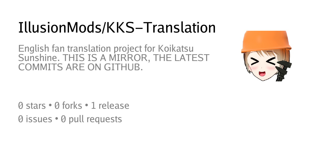 IllusionMods/KKS-Translation: English fan translation project for ...