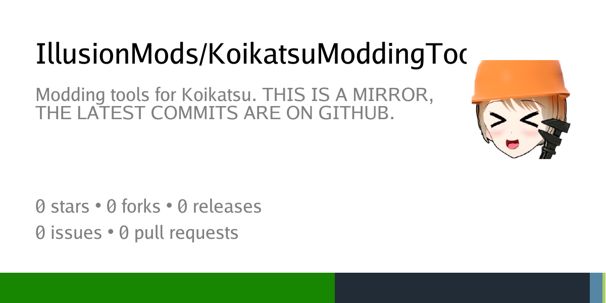 IllusionMods/KoikatsuModdingTools: Modding tools for Koikatsu. THIS IS ...