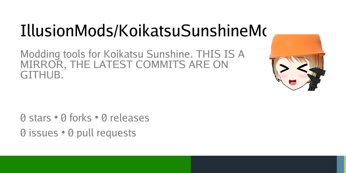 Releases - IllusionMods/KoikatsuSunshineModdingTools - GitGoon: Git for gooners