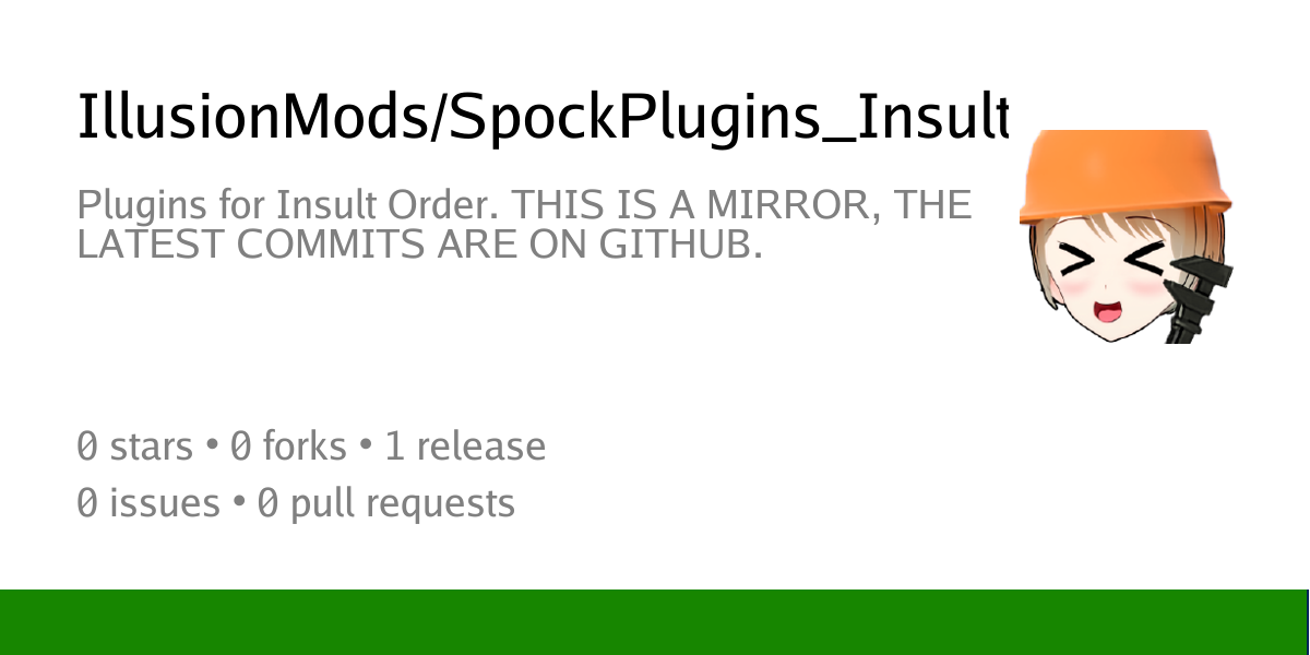 IllusionMods/SpockPlugins_InsultOrder: Plugins for Insult Order. THIS ...