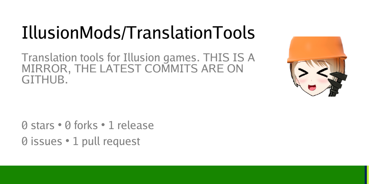 IllusionMods/TranslationTools: Translation tools for Illusion games. THIS IS A MIRROR, THE ...